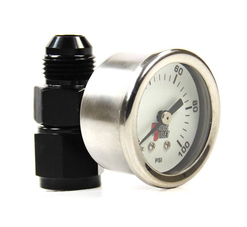 Nitrous Outlet Digital Fuel Pressure Gauge 0-100 psi 1 4" NPT Thread ...