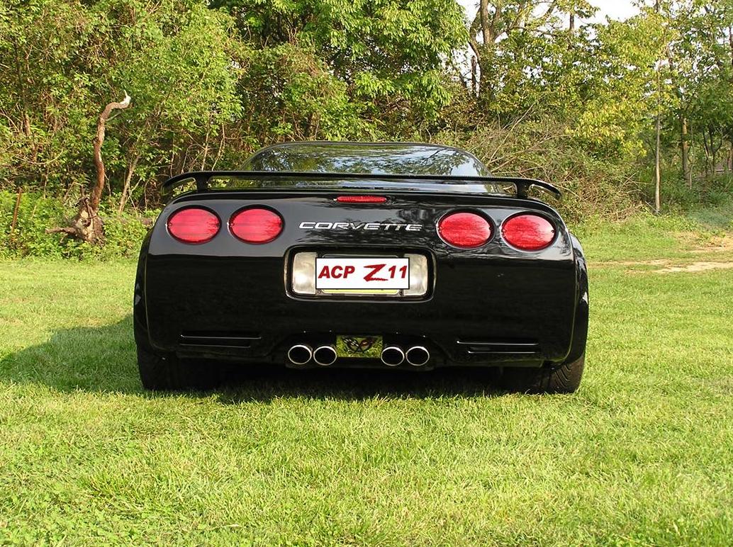 ACP C5 Corvette Rear Street Wing / Spoiler Fiberglass or Real Carbon Fiber