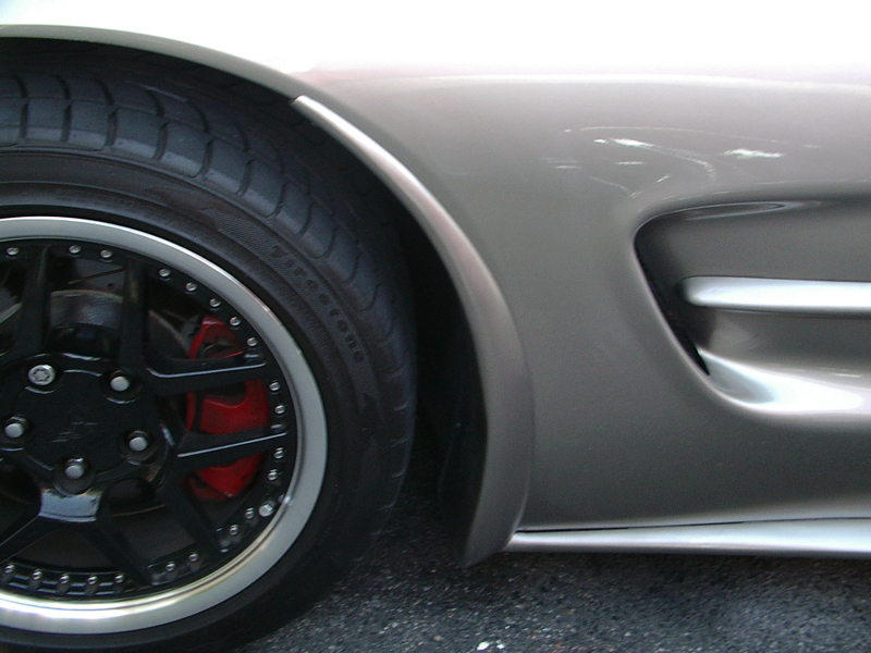 C5 Corvette 1997-2004, C6 Z06 Corvette Style Splash Guards Front