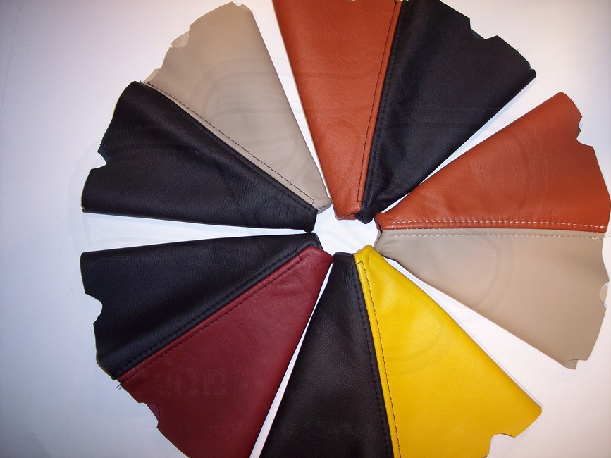 C6 Corvette Custom Leather Emergency Brake Boot C6 05-13, Two Tone or ...