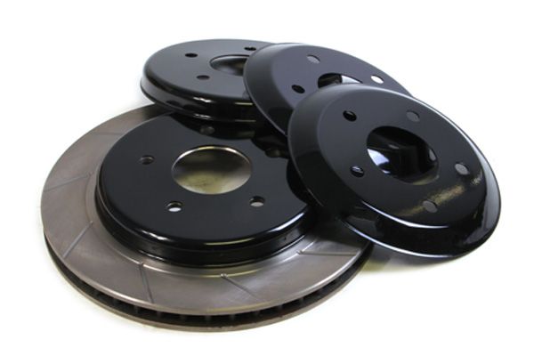 2005-2013 C6 Corvette Brake Rotor Hub Covers (Black or Red)